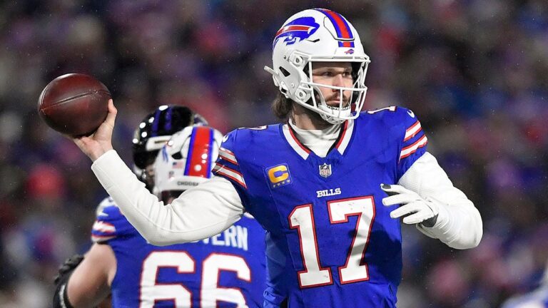 Josh Allen scores 2 touchdowns, Bills force 3 turnovers in divisional ...