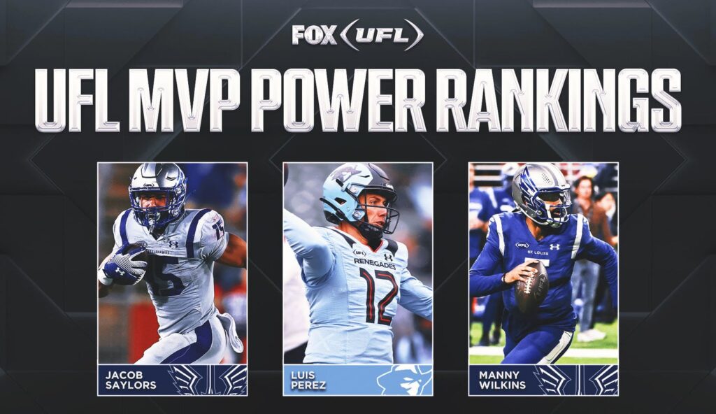 2025 UFL MVP Power Rankings: Jacob Saylors, Luis Perez headline list ...