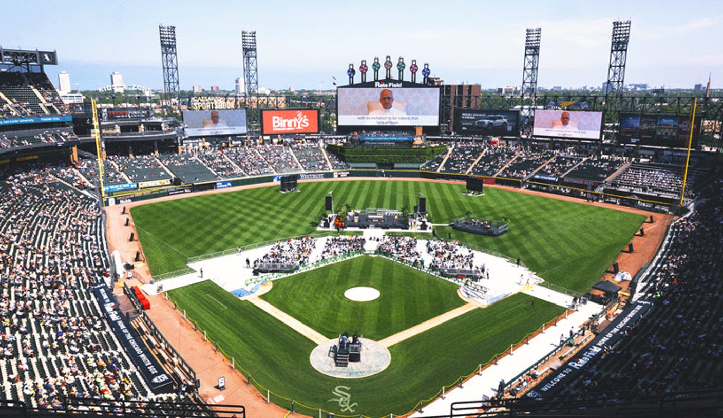 In White Sox stadium broadcast, Pope Leo XIV sends a message of hope ...