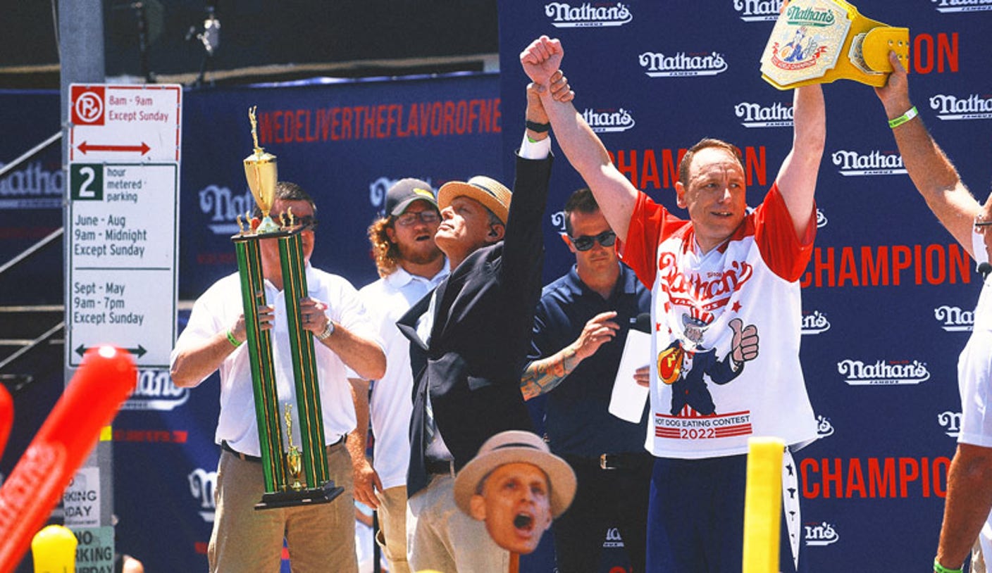 Nathan's most famous hot dog eater is back: Joey Chestnut will compete ...