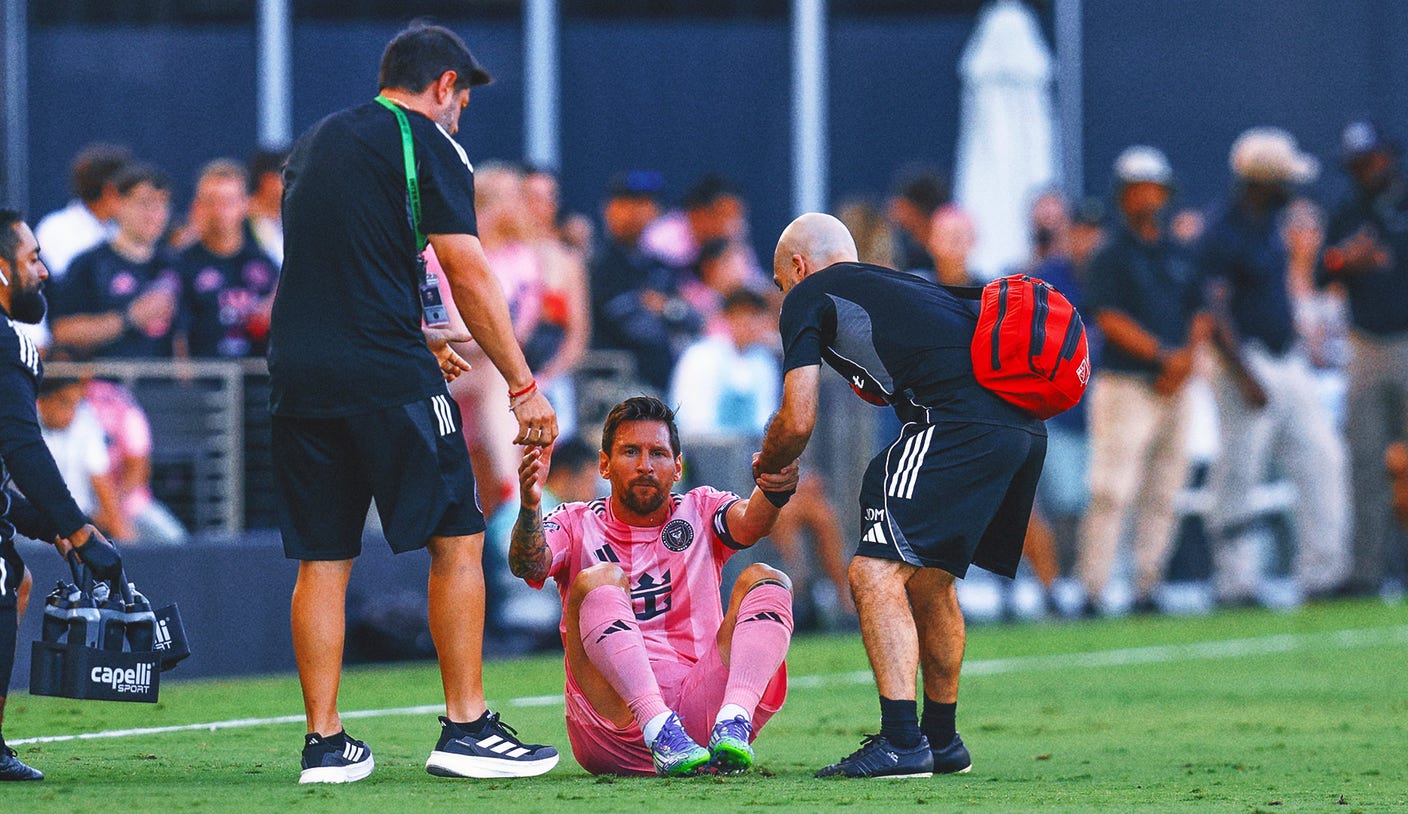 Lionel Messi Exits Inter Miami's League Cup With Apparent Leg Injury ...