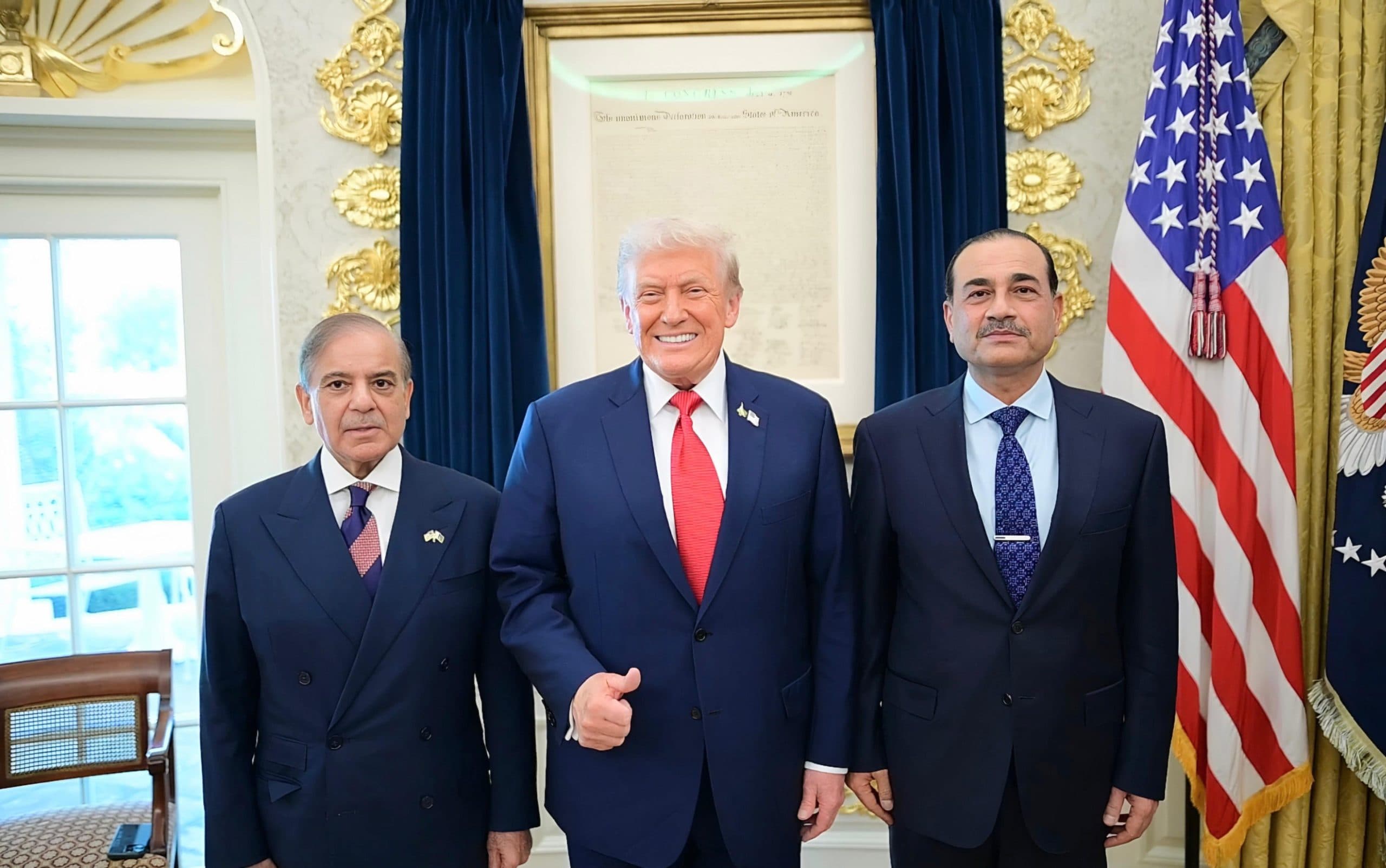 PM Shehbaz, Field Marshal Asim Munir meet US President Trump at White ...