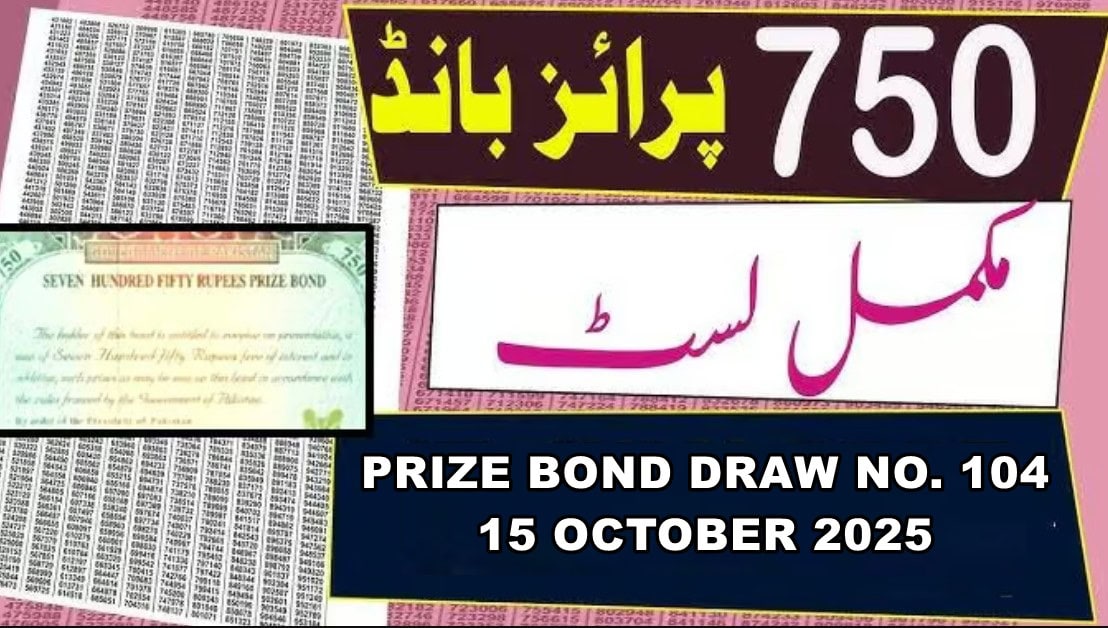 750 Prize Bond October Draw 2025 – Prize Winners List | CVHD - Citizens'