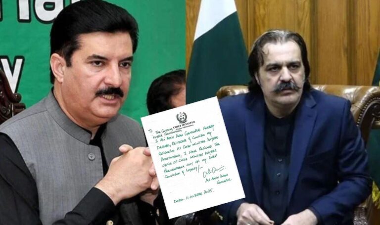 Ali Amin Gandapur’s resignation as KM CM accepted amid Political Drama ...