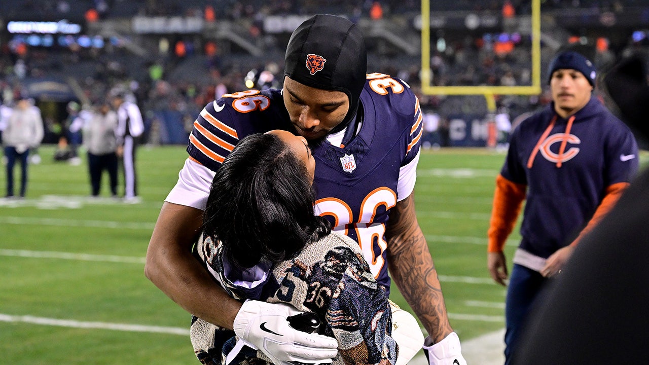 Olympian Simone Biles shares 3-word reaction to husband’s Bears ...
