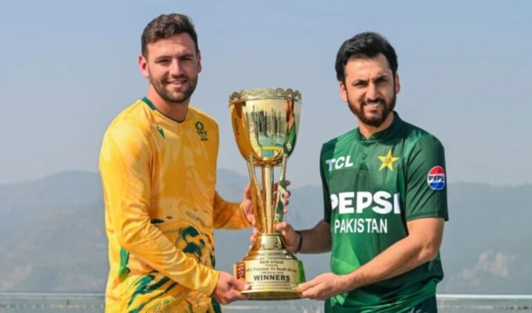 Pakistan, South Africa captains unveil T20 series trophy in Islamabad ...