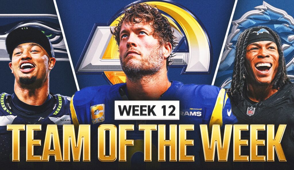 NFL Week 12 Team of the Week: Jahmyr Gibbs, Jaxon Smith-Njigba Headline ...