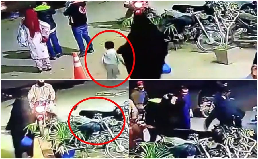 CCTV Footage shows Karachi’s 3-Year-Old boy falling into open Manhole ...