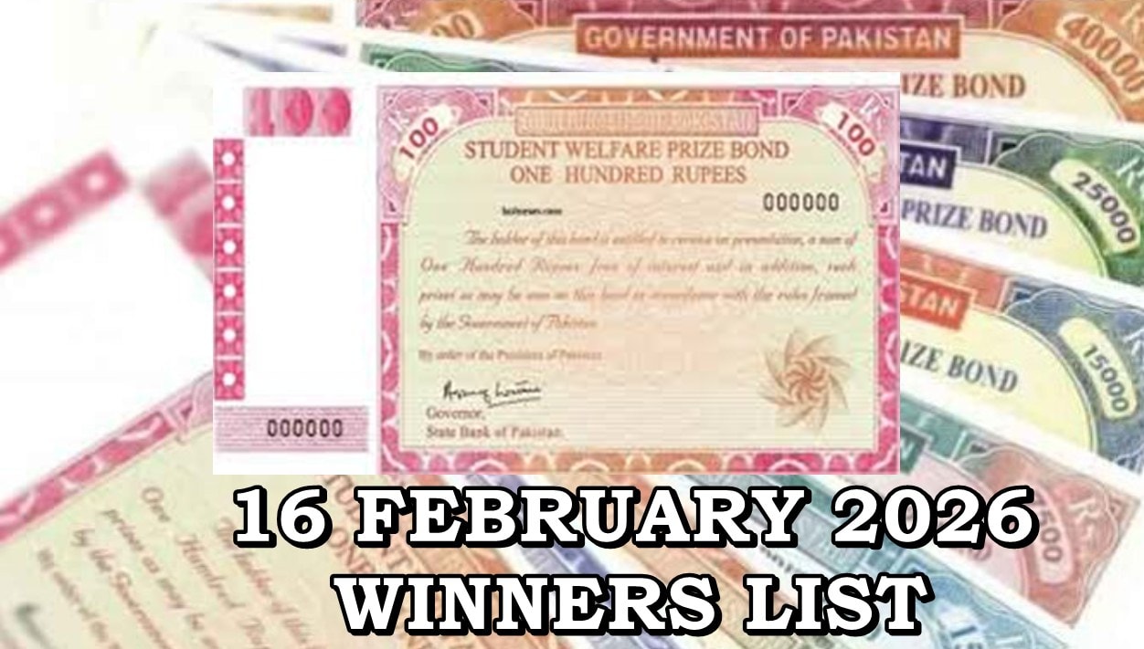 100 Prize Bond 16 February 2026 Draw Results – Check Winners | CVHD ...