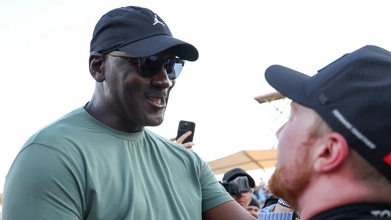 Michael Jordan’s NASCAR driver makes history with 3rd straight win to ...